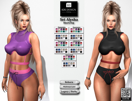 Second Life Marketplace - ..::B2K Design::..Set Alysha - Reborn - Maitreya - Legacy/Perky